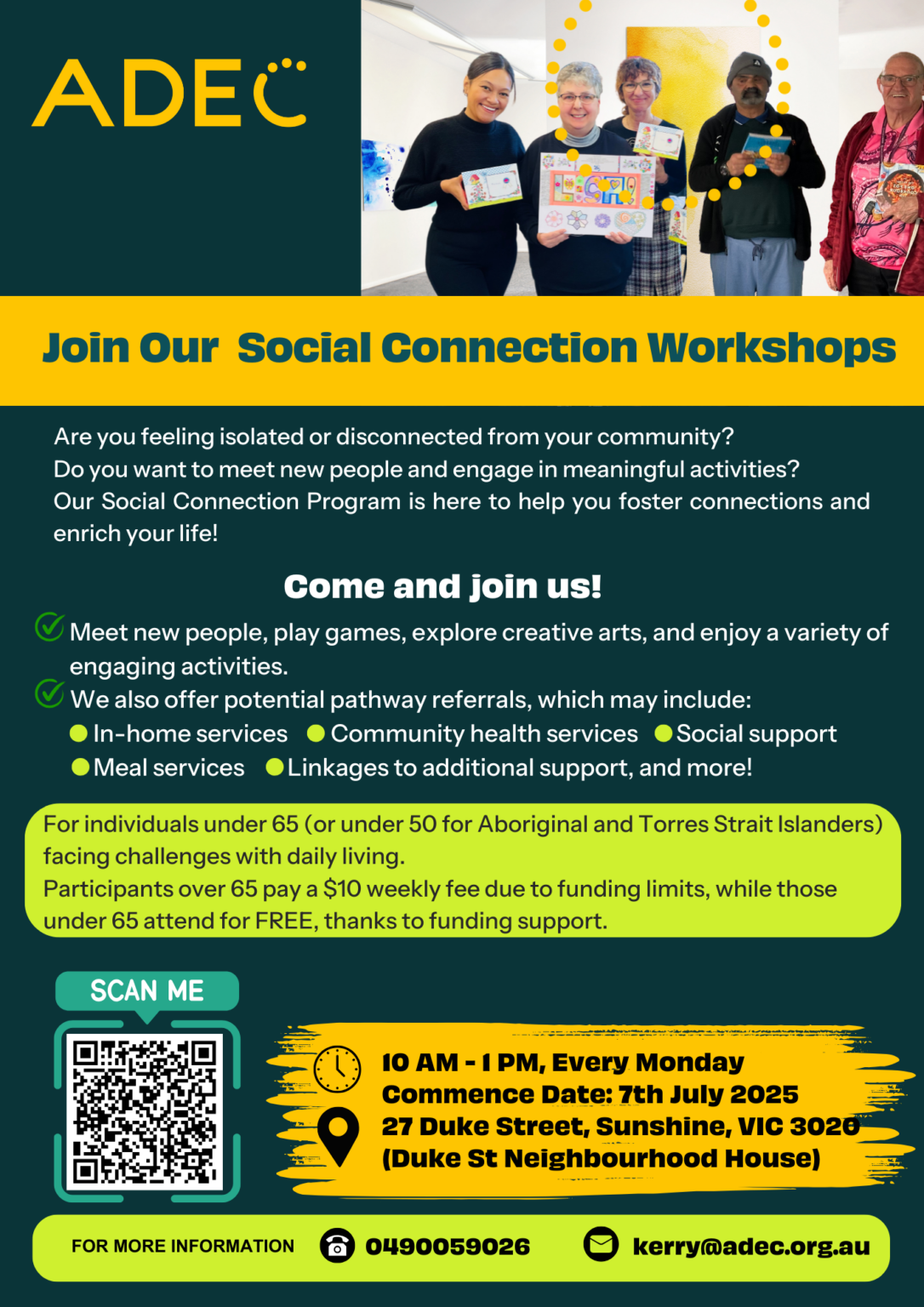 Community Wellbeing Programs Melbourne Empowering Connections - ADEC